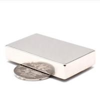 China Strong Permanent Neodymium Magnets Bar for Magnetization Direction Through Thickness for sale