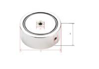 China Super Strong Pot Magnet Set for Industrial Magnet Applications 2000lbs Pulling Force for sale