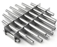 China Rod Baffles Magnetic Separator for 10000Gs Grate Hopper Stainless Steel Neodymium Magnet for sale