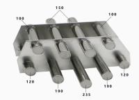 China Rod Baffles Magnetic Separator for 10000Gs Grate Hopper Stainless Steel Neodymium Magnet for sale