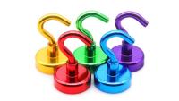 China NdFeB Magnet Composite Magnetic Hook for Colorful Purse/Curtain/Towel/Key/Teacher for sale