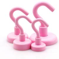 China NdFeB Magnet Composite Magnetic Hook for Colorful Purse/Curtain/Towel/Key/Teacher for sale