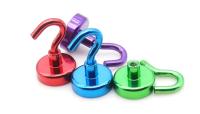 China NdFeB Magnet Composite Magnetic Hook for Colorful Purse/Curtain/Towel/Key/Teacher for sale