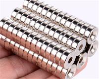 China Super Strong N52 Round Ring Magnets Magnetization Direction According to Your Needs for sale