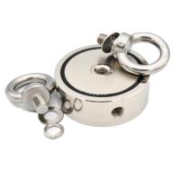 China Composite NdFeB Magnet Fishing Magnet with 800kg Pull Strength and M8 Screw Thread for sale