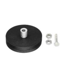 China Composite Neodymium Magnet TPE Rubber Safe Extra Strong Male Threaded Magnet for Outdoor for sale