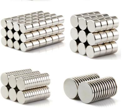 China Custom Size and Grade Round Magnet Permanent Rare Earth Neodymium Magnetic Materials for sale
