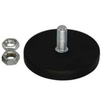 China ISO9001 2008 Certified Rubber Coated Pot Neodymium Magnet Sucker Permanent Magnetism for sale