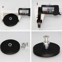 China ISO9001 2008 Certified Rubber Coated Pot Neodymium Magnet Sucker Permanent Magnetism for sale