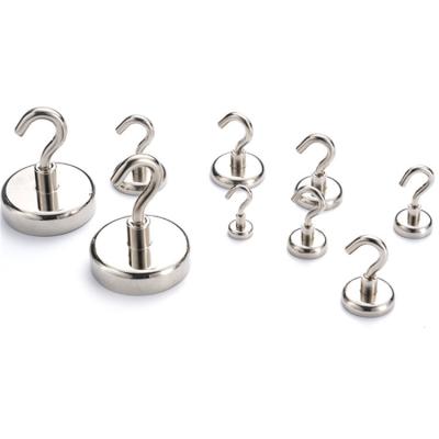 China Size of the Products D90*h18-M10 Industrial Magnet Super Strong Neodymium Bulk Magnetic Hooks for sale