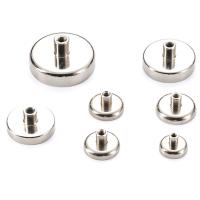 China Super Strong Round Disc Magnet with Center Screw Rare Earth Permanent Magnetic Force for sale