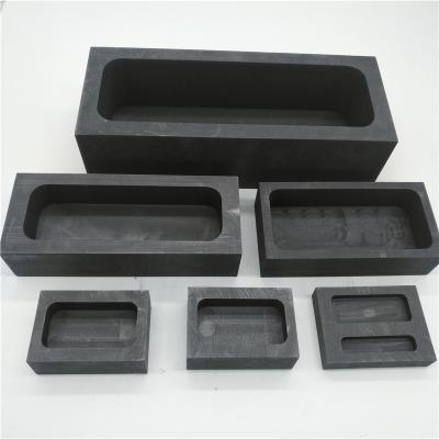 China Customizable Bottom Diameter Carbon Graphite Crucibles for Foundry in Square Shape for sale