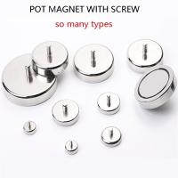 China Round Ring Disc Rubber Coated Pot Rare Earth Fishing Magnets Permanent Neodymium Magnet for sale
