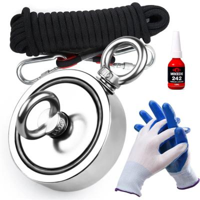 China LFYGY Pot/Cup Shape Force Search Fishing Magnet With Eyebolt Double Sides Strong Power for sale