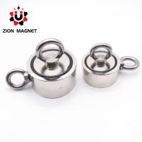 China LFYGY Pot/Cup Shape Force Search Fishing Magnet With Eyebolt Double Sides Strong Power for sale