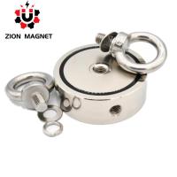 China LFYGY Pot/Cup Shape Force Search Fishing Magnet With Eyebolt Double Sides Strong Power for sale