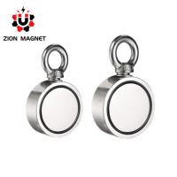 China LFYGY Pot/Cup Shape Force Search Fishing Magnet With Eyebolt Double Sides Strong Power for sale