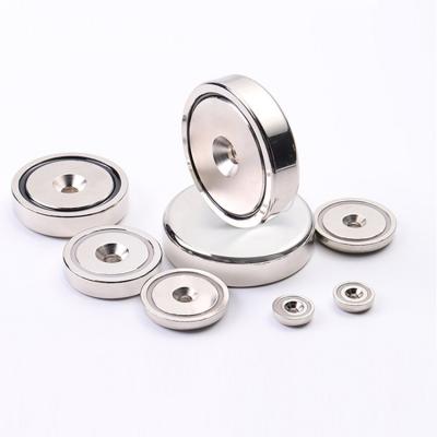 China Top Sale NdFeB Pot Magnet with Countersunk Hole and High Temperature Resistance for sale