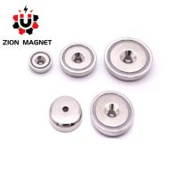 China Top Sale NdFeB Pot Magnet with Countersunk Hole and High Temperature Resistance for sale