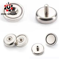 China Custom Grade NdFeB Fishing Magnet Pot ISO9001 2008 Certified for Salvage Applications for sale