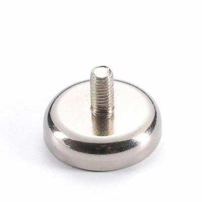 China ISO9001 2008 Certified Round Base Countersunk Hole Pot Magnet with Ni-Cu-Ni Coating for sale
