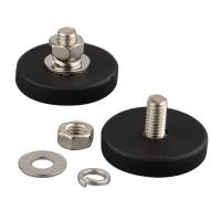 China High Temperature Rubber Coated Round Neodymium Magnet with Punching Processing Service for sale