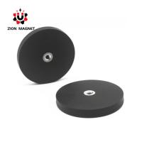 China High Temperature Rubber Coated Round Neodymium Magnet with Punching Processing Service for sale