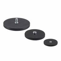 China Black Rubber Coated Neodymium Magnet for Industrial D90*h18-M10 D3.54 inch*h0.71 inch for sale