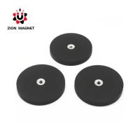 China Strong Force Pot Rubber Coated Permanent Magnet for High Temperature Bending Processing for sale