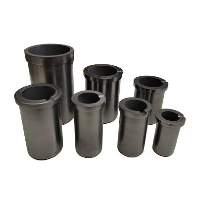 China High Pure Carbon Graphite Products 5kg Graphite Crucible with Customized Top Diameter for sale