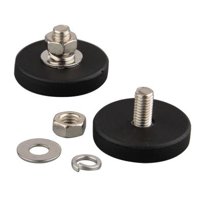 China NdFeB Magnet Rubber Coated Pot Magnet for Strong Holding Force and Customized for sale