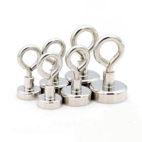 China Permanent Magnetic Hook with Strong Metal Round Closed Suction Cup and Customized Size for sale