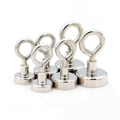 China Permanent Magnetic Hook with Strong Metal Round Closed Suction Cup and Customized Size for sale