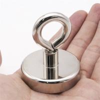 China Permanent Magnetic Hook with Strong Metal Round Closed Suction Cup and Customized Size for sale