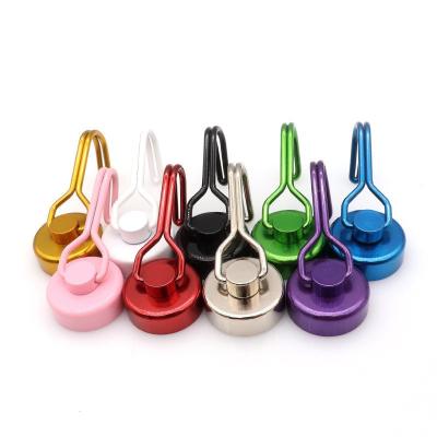 China Powerful Magnet Hook with 360 Degree Rotation and Colorful Design Grade Neodymium Magnet for sale