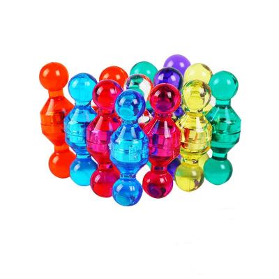 China Custom Color Strong Transparent Magnetic Push Pins for Blackboard and Whiteboard Teaching for sale