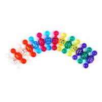 China Custom Color Strong Transparent Magnetic Push Pins for Blackboard and Whiteboard Teaching for sale
