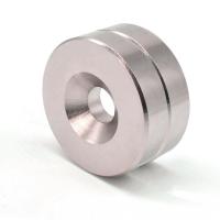 China NdFeB N35 N52 Disc Round Ring with Custom Size Dia Sintered Countersunk Hole and Screw for sale