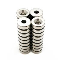 China Disc Magnet With Countersunk Hole In Magnetic Materials And N52 N48 N40 N35 Strength for sale