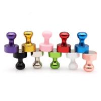 China Neodymium Magnet Colored Metal Magnetic Push Pins for Calligraphy and Painting Whiteboard for sale