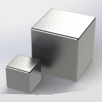 China 80 Degrees N35 Cube Magnet Strong and Permanent for Various Industrial Needs for sale