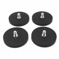 China Customized Magnet Size Rubber Coated Pot Magnet with Rubber Coating and Tolerance of ±5% for sale