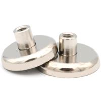 China Pot Shape Neodymium Magnet with Inside Screw Strong Permanent Rare Earth Magnet for sale