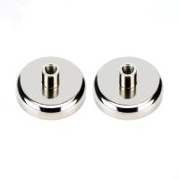 China Pot Shape Neodymium Magnet with Inside Screw Strong Permanent Rare Earth Magnet for sale