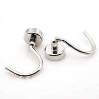 China Customized Strong Holding Magnet Neodymium Magnetic Hooks Bending Service Provided for sale