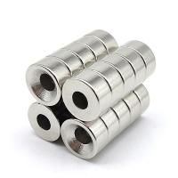 China Permanent Magnet Ring Magnets Neodymium Magnetic Strong Speaker Magnet with Hole for sale