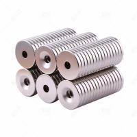 China N35 N42 N50 N52 Neodymium Magnet with Countersunk Hole Rotors and Composite NdFeB Magnet for sale