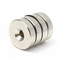 China N35 N42 N50 N52 Neodymium Magnet with Countersunk Hole Rotors and Composite NdFeB Magnet for sale