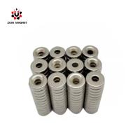 China NdFeB N35 N42 N50 N52 Rare Earth Magnet with Countersunk Hole and 3 Layer Coating for sale