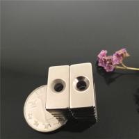China Customized N52 Neodymium Magnet with Hole for Large Block Cuboid Rotors in High Demand for sale